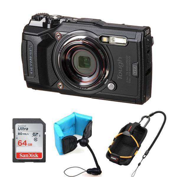 Olympus TG-6 TG6 Waterproof Digital Camera +64GB +Floating +Tough Case ...