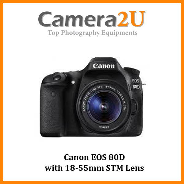 Canon EOS 80D with 18-55mm STM Lens +16GB +Bag (MSIA) | Camera2u ...