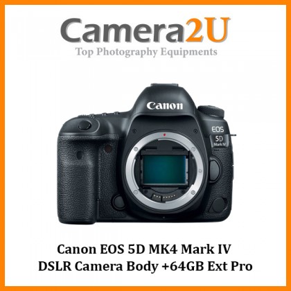 Canon EOS 5D MK4 Mark IV DSLR Camera Body +64GB Ext Pro (MSIA ...