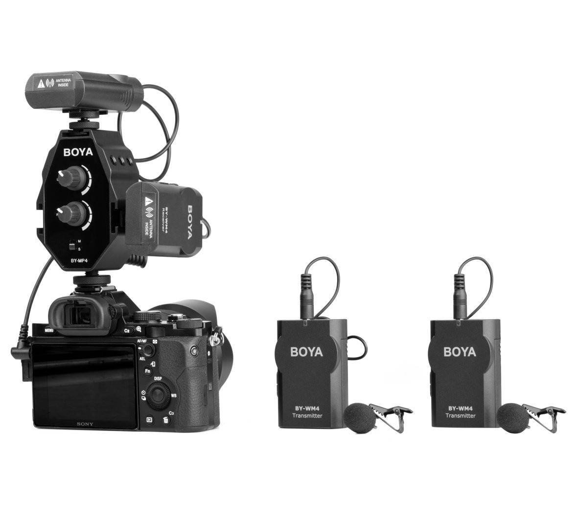 Boya BY-MP4 2-Channel Audio Adapter for Smartphone and Camera ...