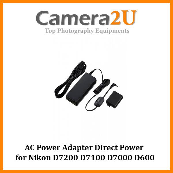AC Power Adapter Direct Power for Nikon D7200 D7100 D7000 D600 ...