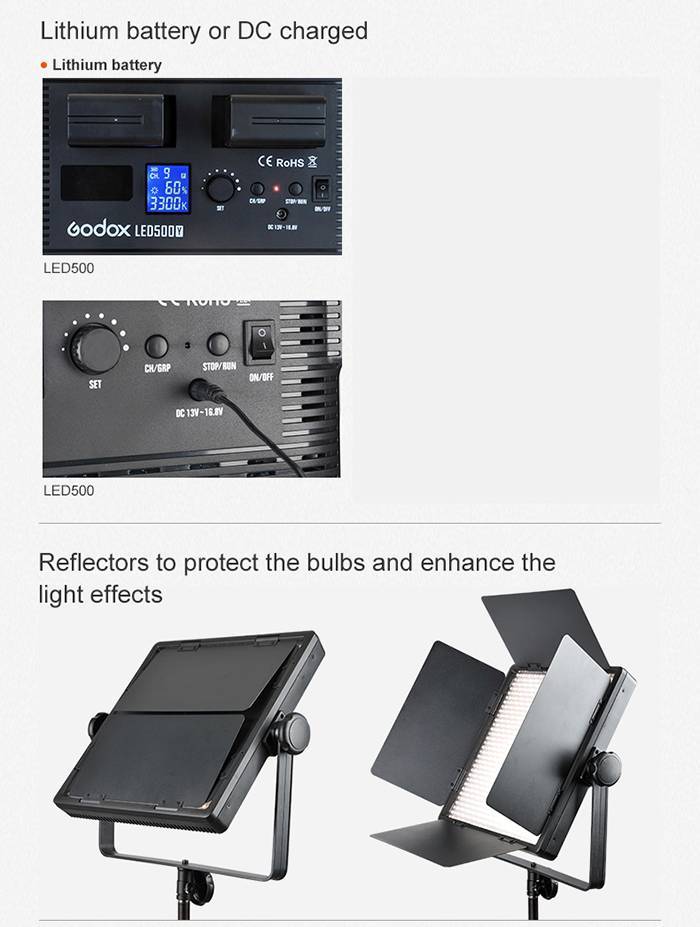 Godox LED500C Bi-Color LED Video Light | Camera2u Malaysia Top Camera ...