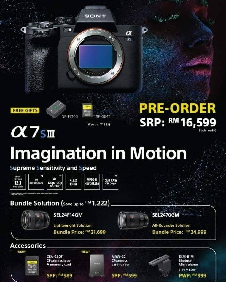 Sony Alpha A7S Mark III Mark 3 MK III 3 Mirrorless Camera Body +24-70mm ...