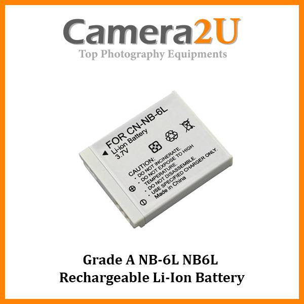 Grade A NB-6L NB6L Rechargeable Li-Ion Battery for Canon Powershot ...