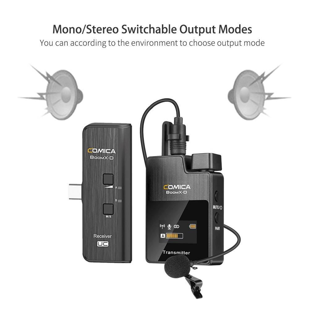 Comica BoomX-D D2 Ultracompact 2-Person Digital Wireless Microphone ...