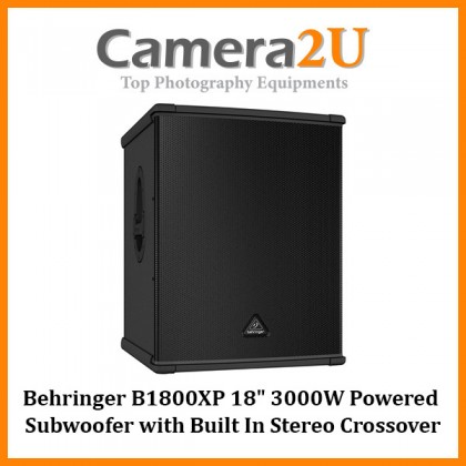Behringer B1800XP 18" 3000W Powered Subwoofer with Built In Stereo ...