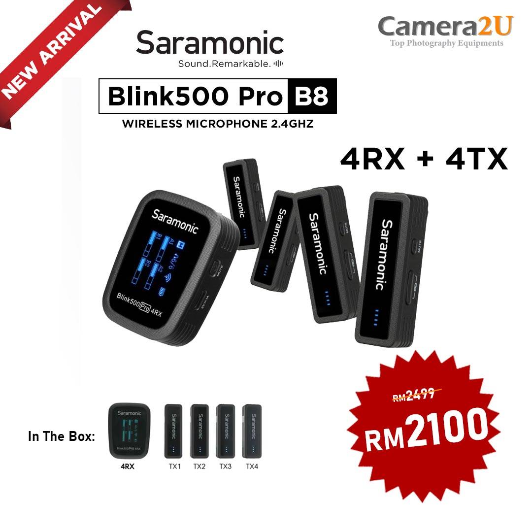 Saramonic Blink 500 B2 Pro 2 Person Wireless Clip On Lavalier