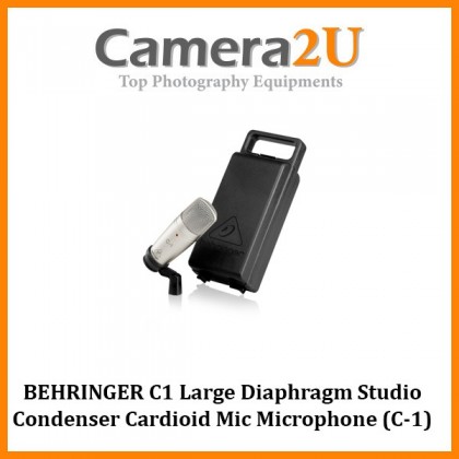 BEHRINGER C1 Large Diaphragm Studio Condenser Cardioid Mic Microphone ...