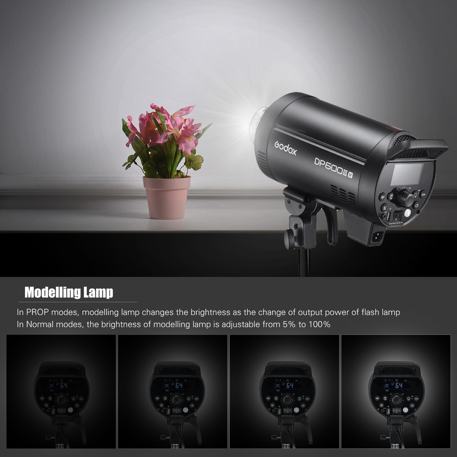 GODOX DP600III-V 600W (ONLY) LIGHT STUDIO STROBE KIT | Camera2u ...