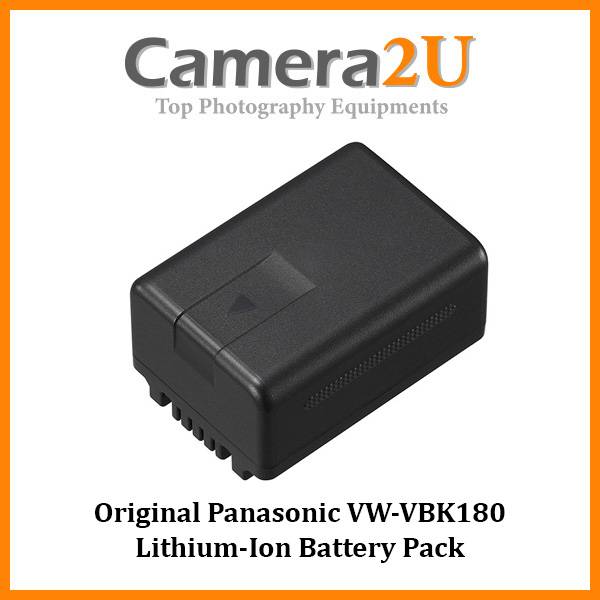 Original Panasonic VW-VBK180 Lithium-Ion Battery Pack | Camera2u ...