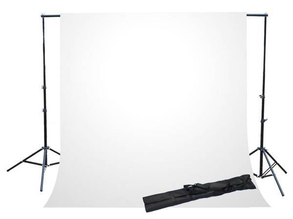 White 3m X 6m Muslin Backdrop Kit (Backdrop With Stand) | Camera2u ...