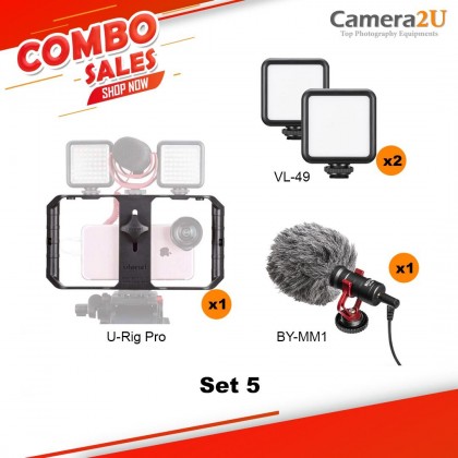 Live Stream / Vlogger / Videography Kit 2 Ulanzi U-Rig Pro LED Light ...