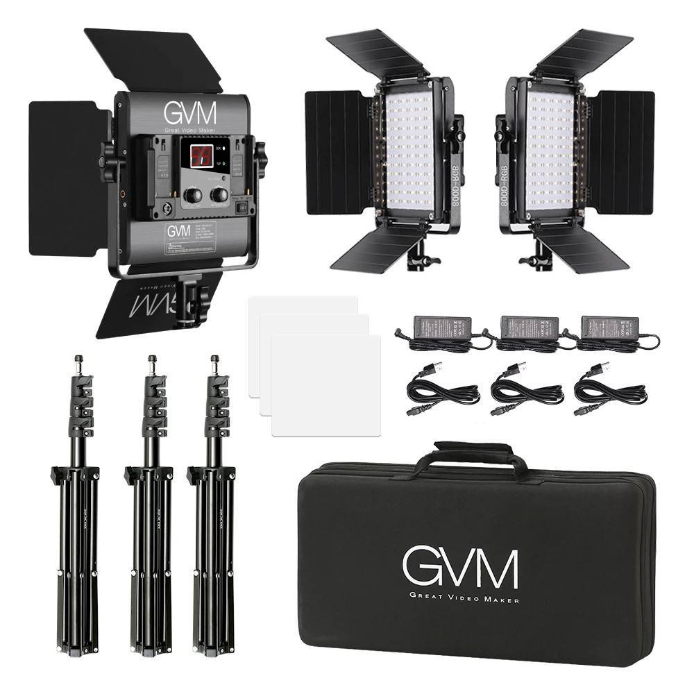 GVM 800D RGB LED 2 Light Panel Kit with Mobile App Control | Camera2u ...
