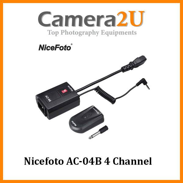 Nicefoto AC-04B 4 Channel Wireless Fm Studio Flash Trigger Transmitter+receiver| Camera2u ...