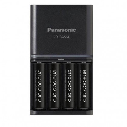Panasonic Eneloop Pro Rechargeable AA Ni-MH Batteries with Charger ...