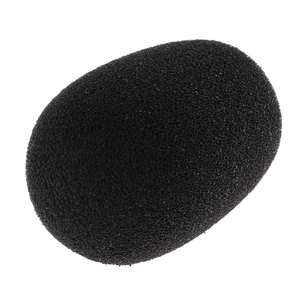 Mini Microphone Sponge Cover Headset Mic Wind Muff Windshield Black for ...