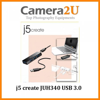 j5 create JUH340 USB 3.0 4-Port Hub | Camera2u Malaysia Top Camera ...