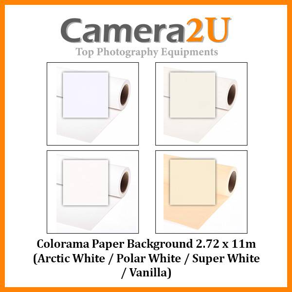 Colorama Paper Background 2.72 x 11m (Arctic White / Polar White ...
