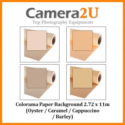 Colorama Paper Background 2.72 x 11m (Oyster / Caramel / Cappuccino ...