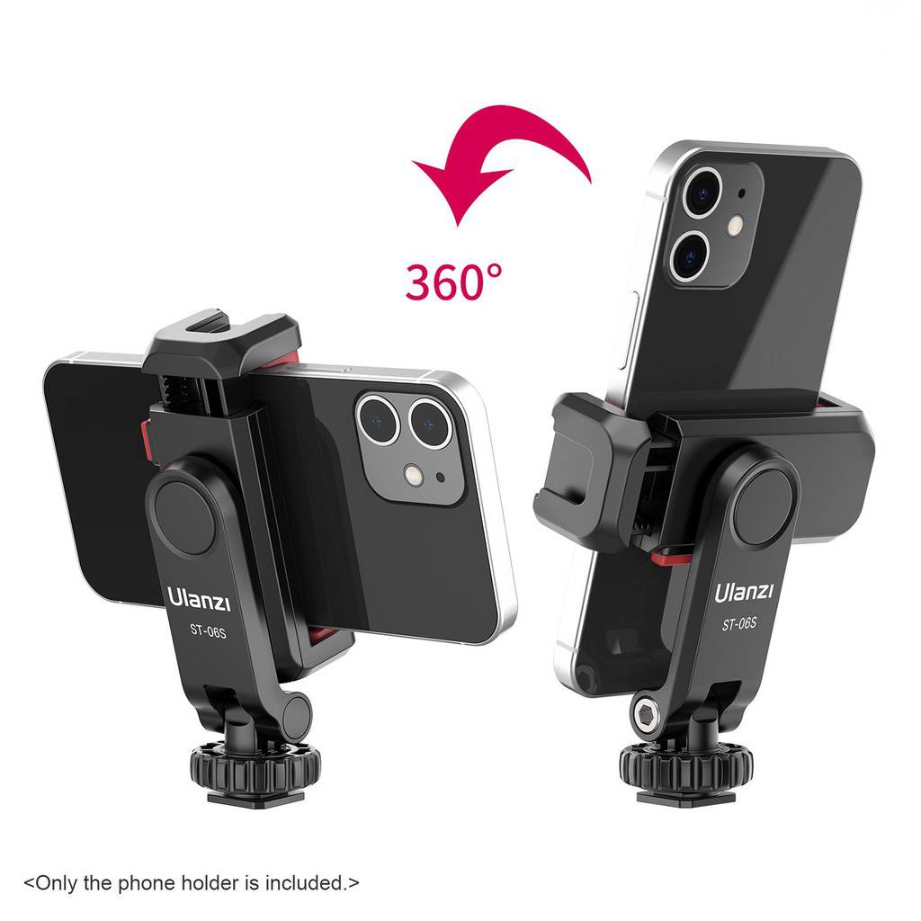 Ulanzi ST-06S ST06S Multi-function Cold Shoe Phone Holder 360 ...