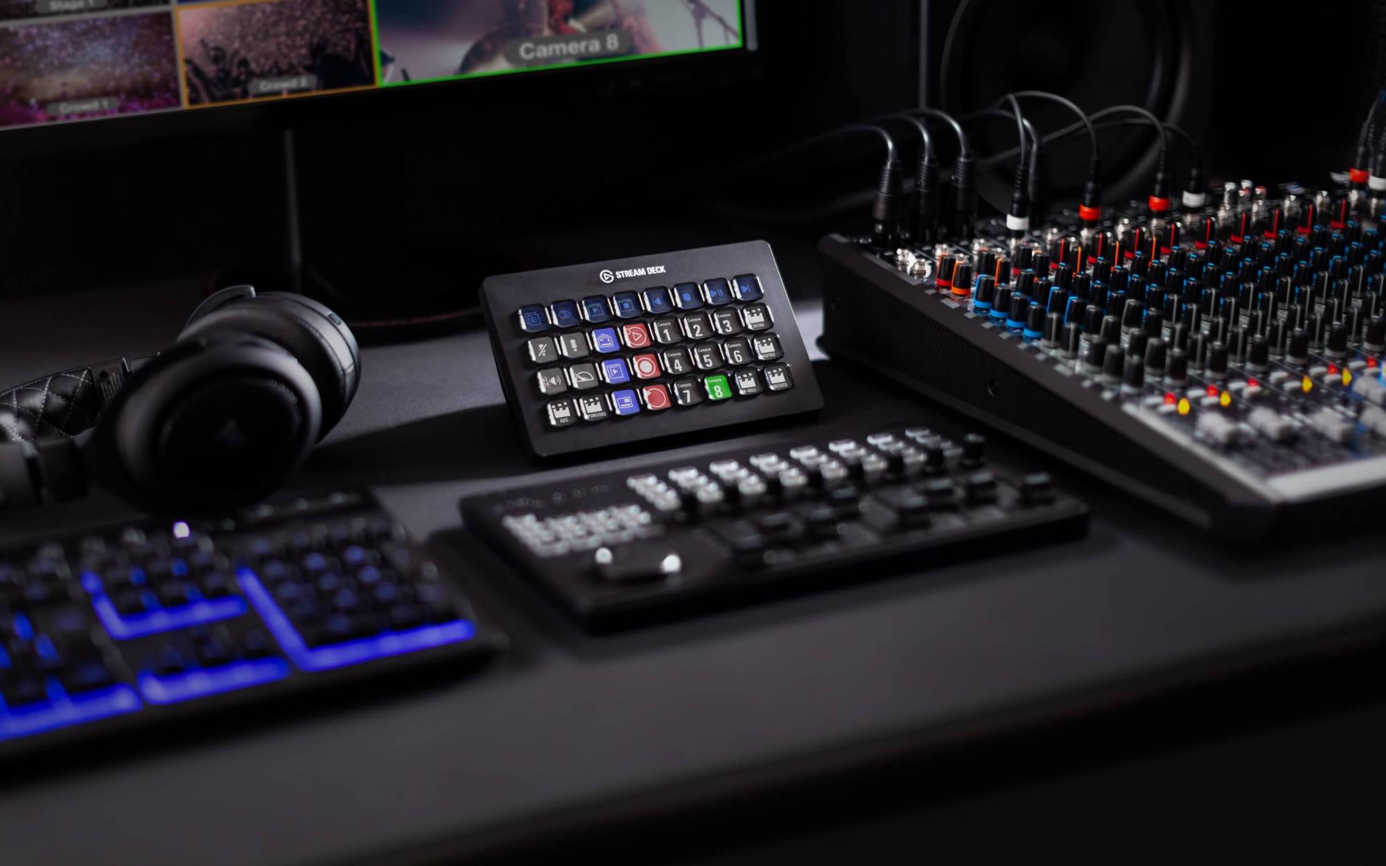Corsair Elgato Stream Deck XL 32 Keys LCD for Live Streaming Twitch ...