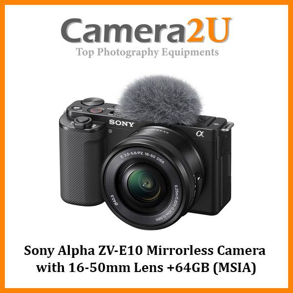 Sony Alpha ZV-E10 ZV E10 Mirrorless Camera with 16-50mm Lens +64GB ...