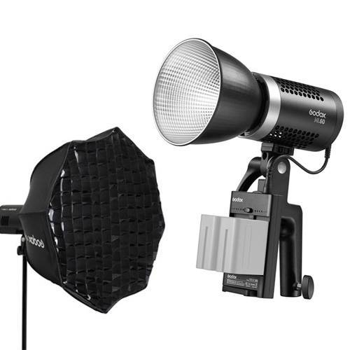 Godox ML60 ML-60 60W Combo LED Light with AC Power Supply Outdoor LED ...