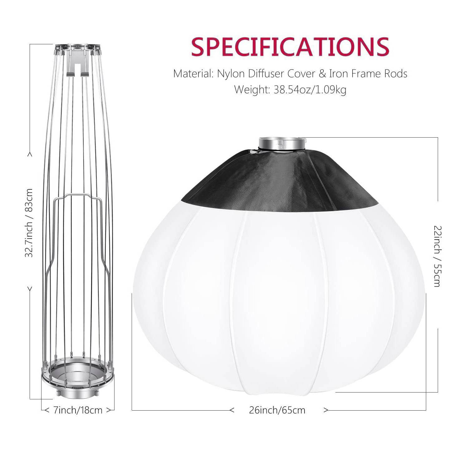 Godox AD100 Pro 100Ws Pocket Flash Light with S2 Bracket + GS Lantern ...