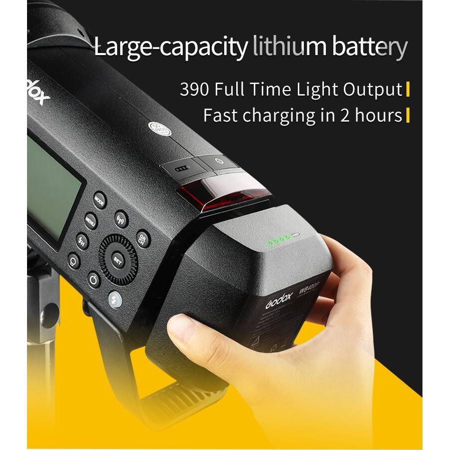 Godox WB400P For AD400Pro Li-ion Battery WB400P External Flash Light ...