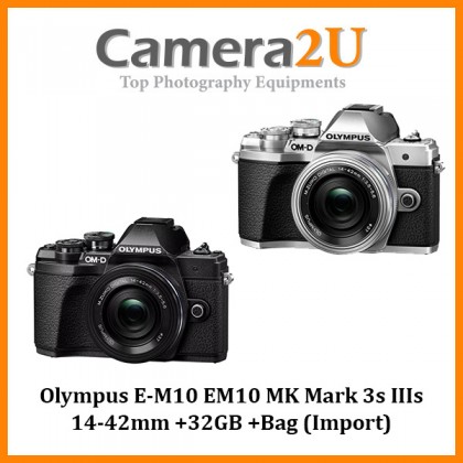 Olympus E-M10 EM10 MK Mark 3s IIIs 14-42mm +32GB +Bag (Import) | Camera2u Malaysia Top Camera ...
