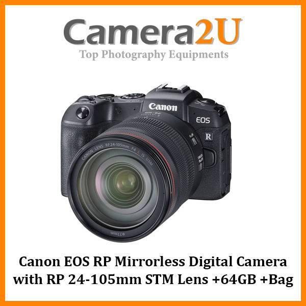 Canon EOS RP Mirrorless Digital Camera with RP 24-105mm STM Lens +64GB ...