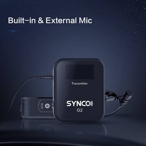 SYNCO WAir-G2-A2 Ultracompact 2-Person Digital Wireless Microphone System for Mirrorless/DSLR ...