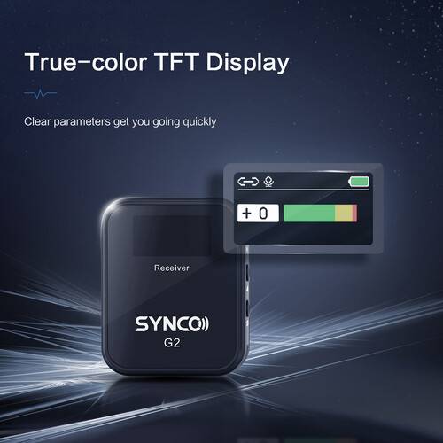 SYNCO WAir-G2-A2 Ultracompact 2-Person Digital Wireless Microphone System for Mirrorless/DSLR ...