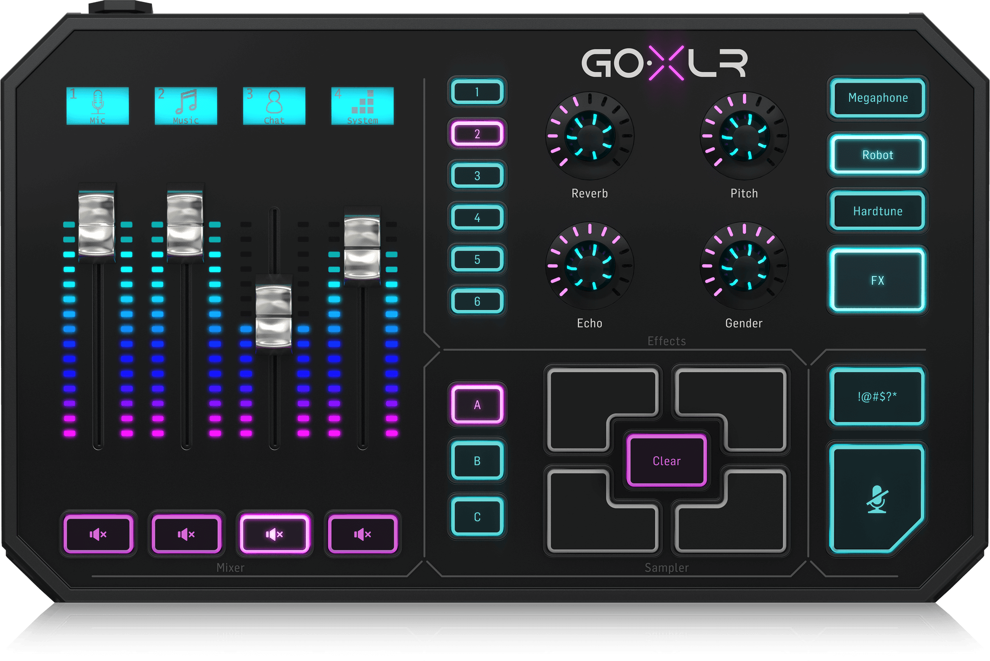 TC-Helicon Go XLR Mixer Sampler & Voice FX for Streamers TC Helicon ...