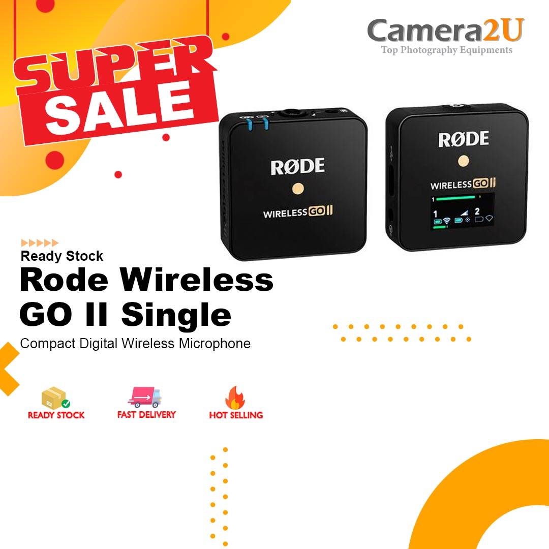 Rode Wireless GO II Single Compact Digital Wireless Microphone System ...