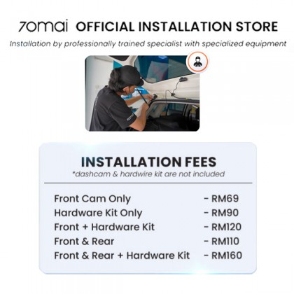 70mai M500 Dashcam Car Recorder 1944P Night Vision with ADAS 24 hours ...