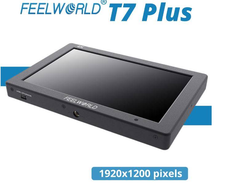 Feelworld T7 Plus 7" 3D Lut on-camera Field Monitor With 4k HDMI Input ...