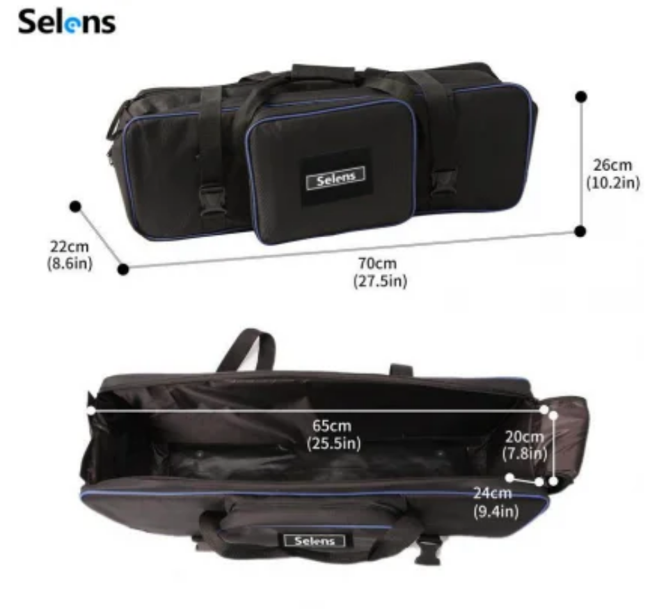 Selens 75cm Durable Studio Light Padded Zipper Carrying Bag | Camera2u ...