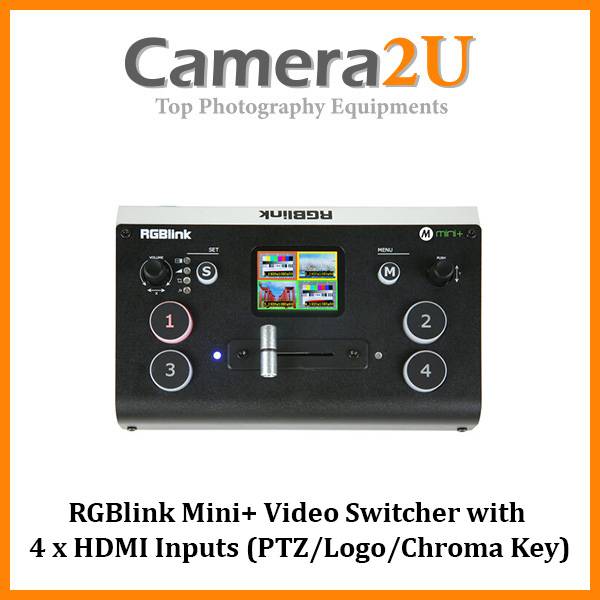 RGBlink Mini+ Video Switcher with 4 x HDMI Inputs (PTZ/Logo/Chroma Key ...