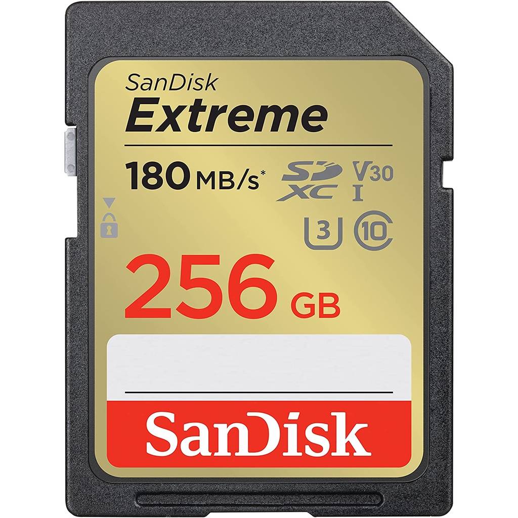 SanDisk Extreme SD 256GB SDXC UHS-I Memory Card (180MB/s) | Camera2u ...