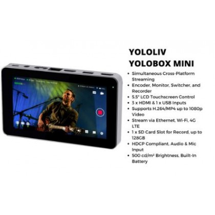 YoloLiv YoloBox Mini Ultra-Portable All-in-One Smart Live Streaming Encoder & Monitor | Camera2u ...