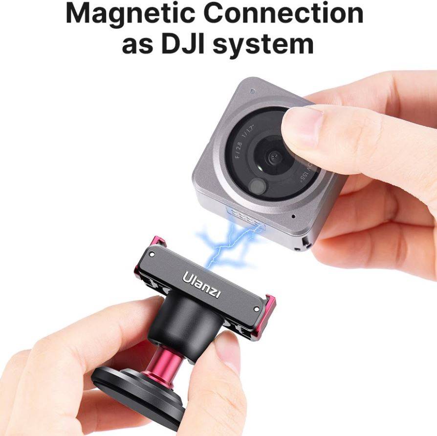Ulanzi U-170 U170 Magnetic Quick Release Ball Head with Cold Shoe for DJI Action 2 | Camera2u ...