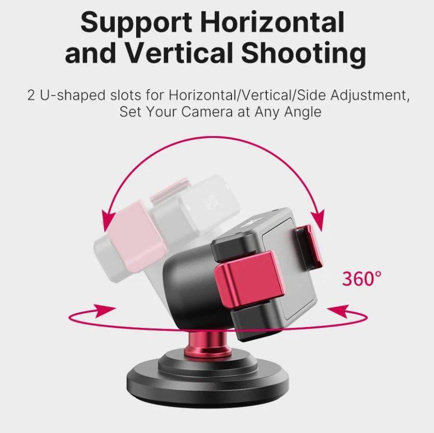 Ulanzi U-170 U170 Magnetic Quick Release Ball Head with Cold Shoe for DJI Action 2 | Camera2u ...