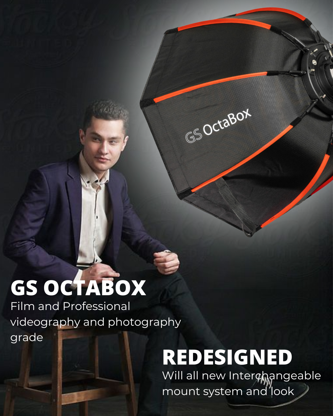 GS Octabox 90cm with Interchangeable Speedlite & Bowen Mount Easy Fold ...