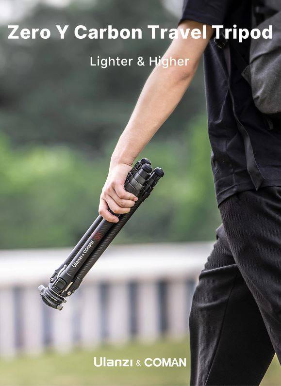 Ulanzi Coman Zero X Y Lightweight Carbon Travel Tripod Monopod with ...