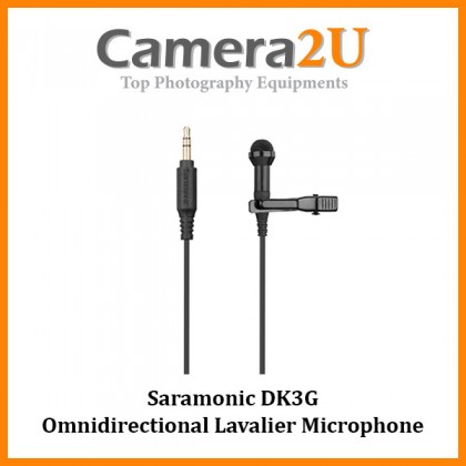 Saramonic DK3G Omnidirectional Lavalier Microphone | Camera2u Malaysia Top Camera Equipments Store