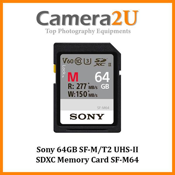 Sony 64GB SF-M/T2 UHS-II SDXC Memory Card SF-M64 | Camera2u Malaysia ...