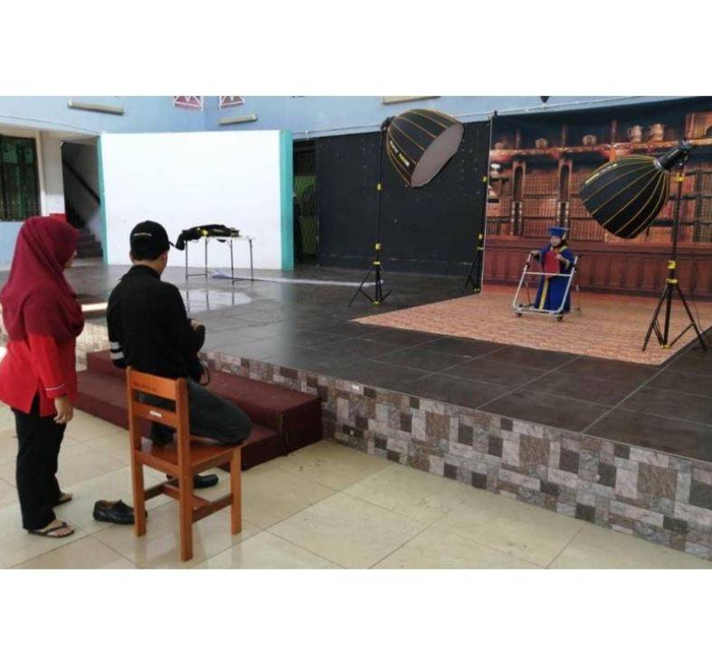 Onsmo Backdrop Library for Convocation Rak Buku 3x6m (Printed ...