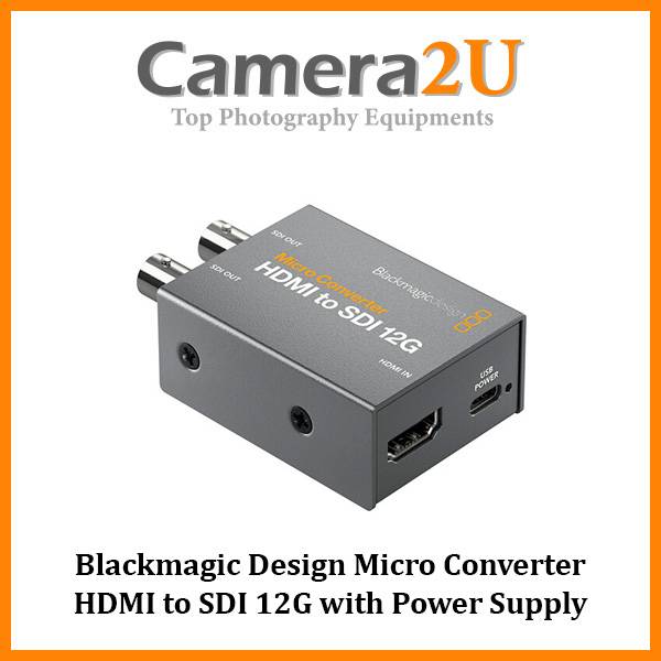 Blackmagic Design Micro Converter HDMI to SDI 12G wPSU (with Power ...
