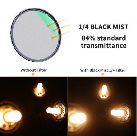 Nisi MC Black Mist Lens Filter 1/2 / 1/4 / 1/8 - 67mm 72mm 77mm 82mm ...